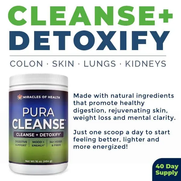 Pura Cleanse Original | Super Herb & Fiber Cleanse | Herb & Fiber ...