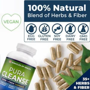 Pura Cleanse Caps | Cleanse & Detox Capsules | 100% Natural
